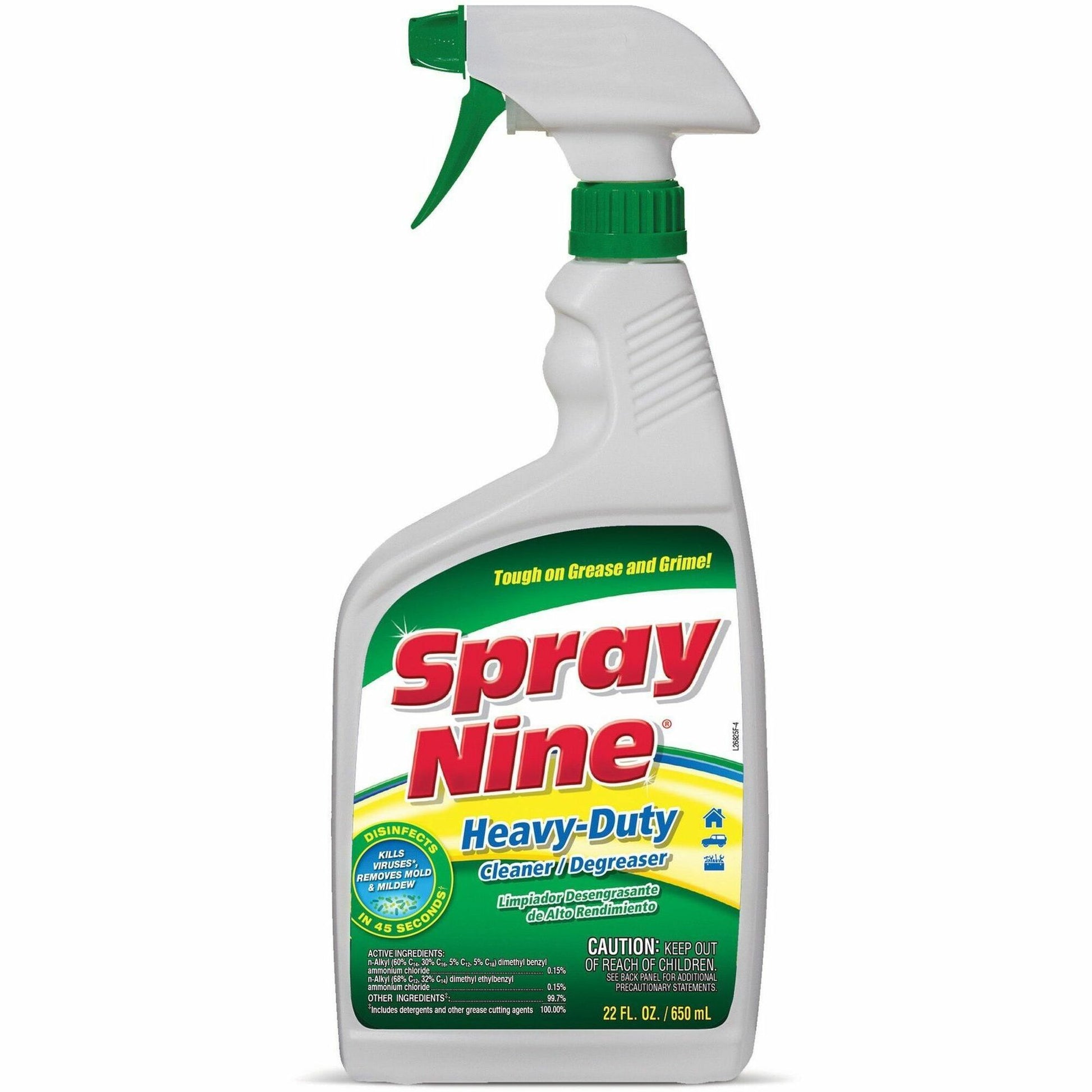 Spray Nine Heavy-Duty Cleaner/Degreaser w/Disinfectant - For Multi Sur ...
