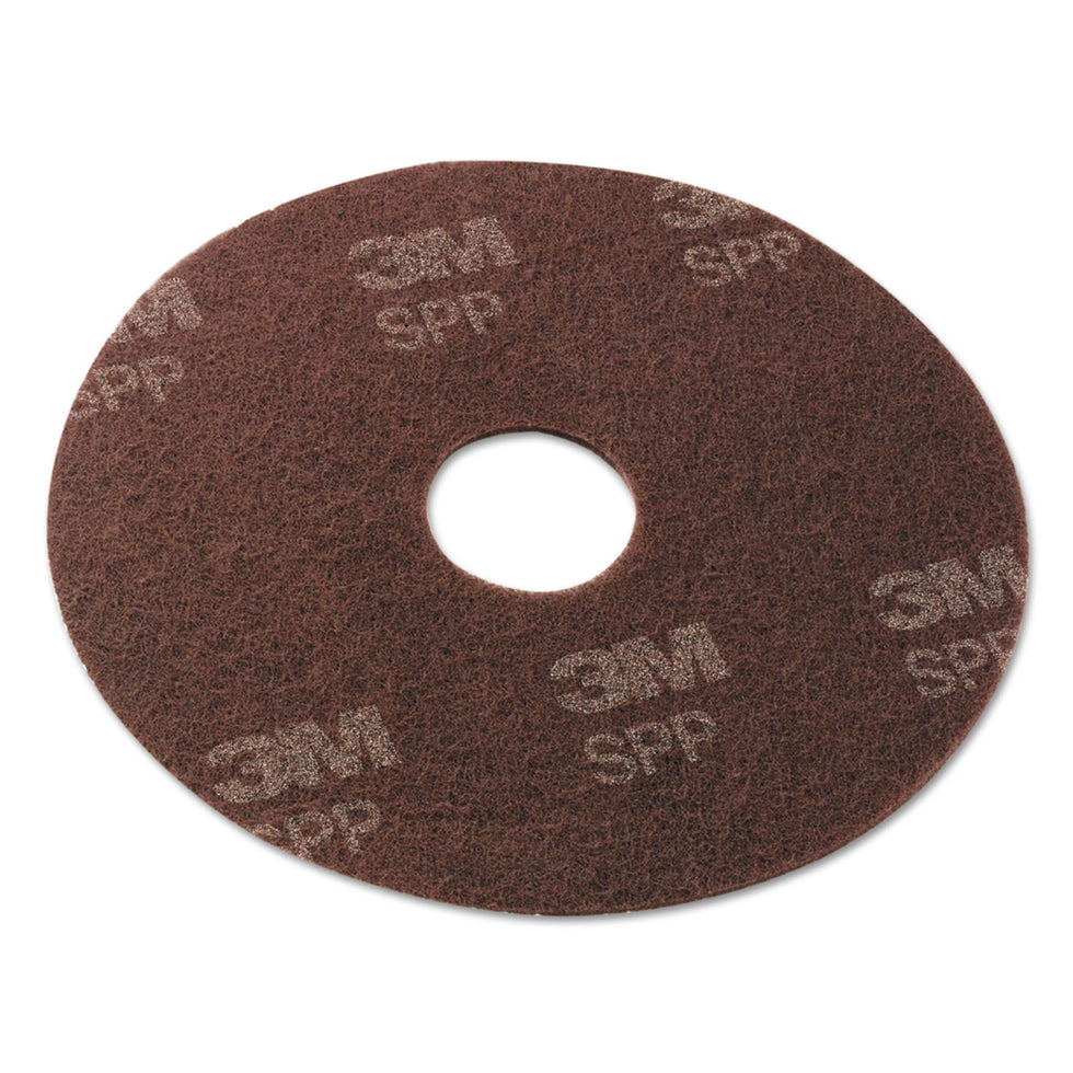 Surface Prep Floor Pads, 16" Diameter, Brown, 10/carton – United Supply ...