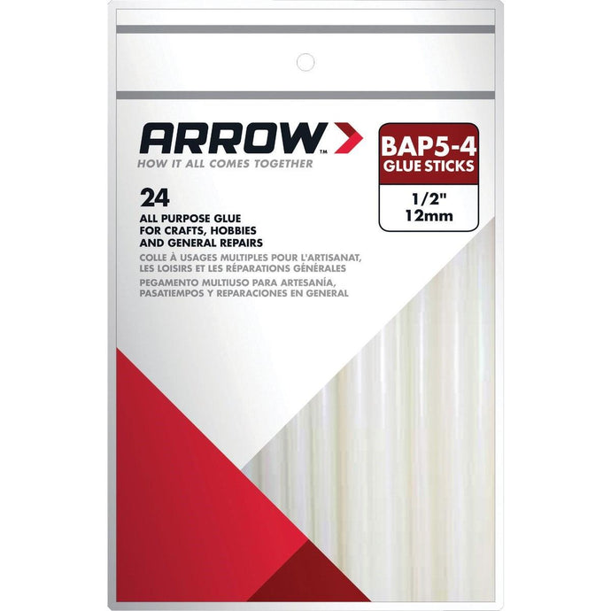 Arrow 4 In. Standard Clear Hot Melt Glue (24-Pack) – United Supply Corp.