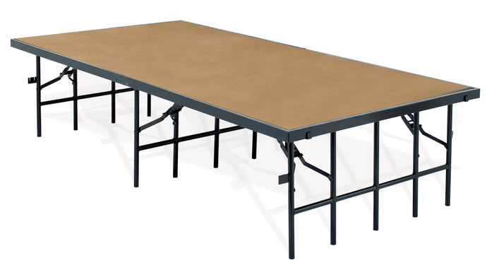 NPS® 4' x 8' Stage, 16" Height, Hardboard, Frame Color: Black – United ...