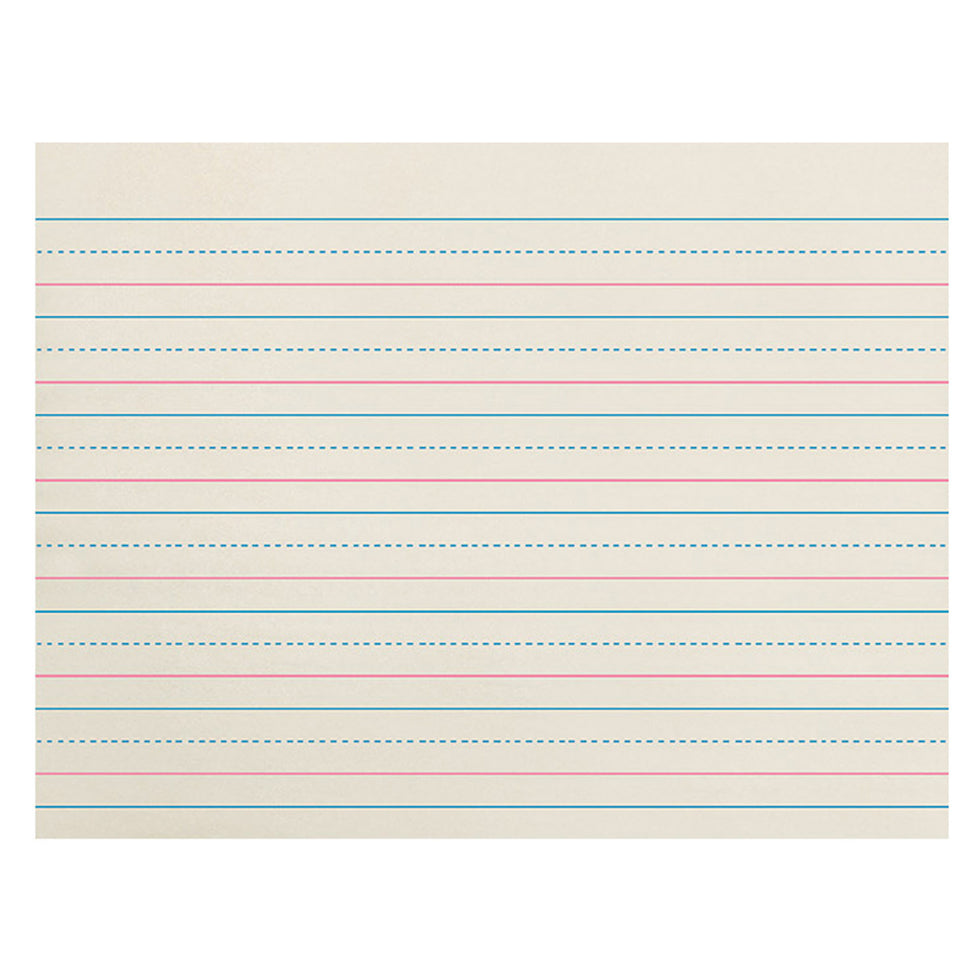 Newsprint Handwriting Paper, Dotted Midline, Grade K, 3/4" x 3/8" x 3 ...